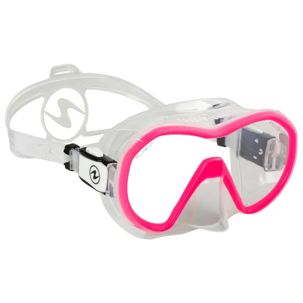 Aqualung Plazma Diving Mask Transparent Pink | Prescription Dive Mask ...